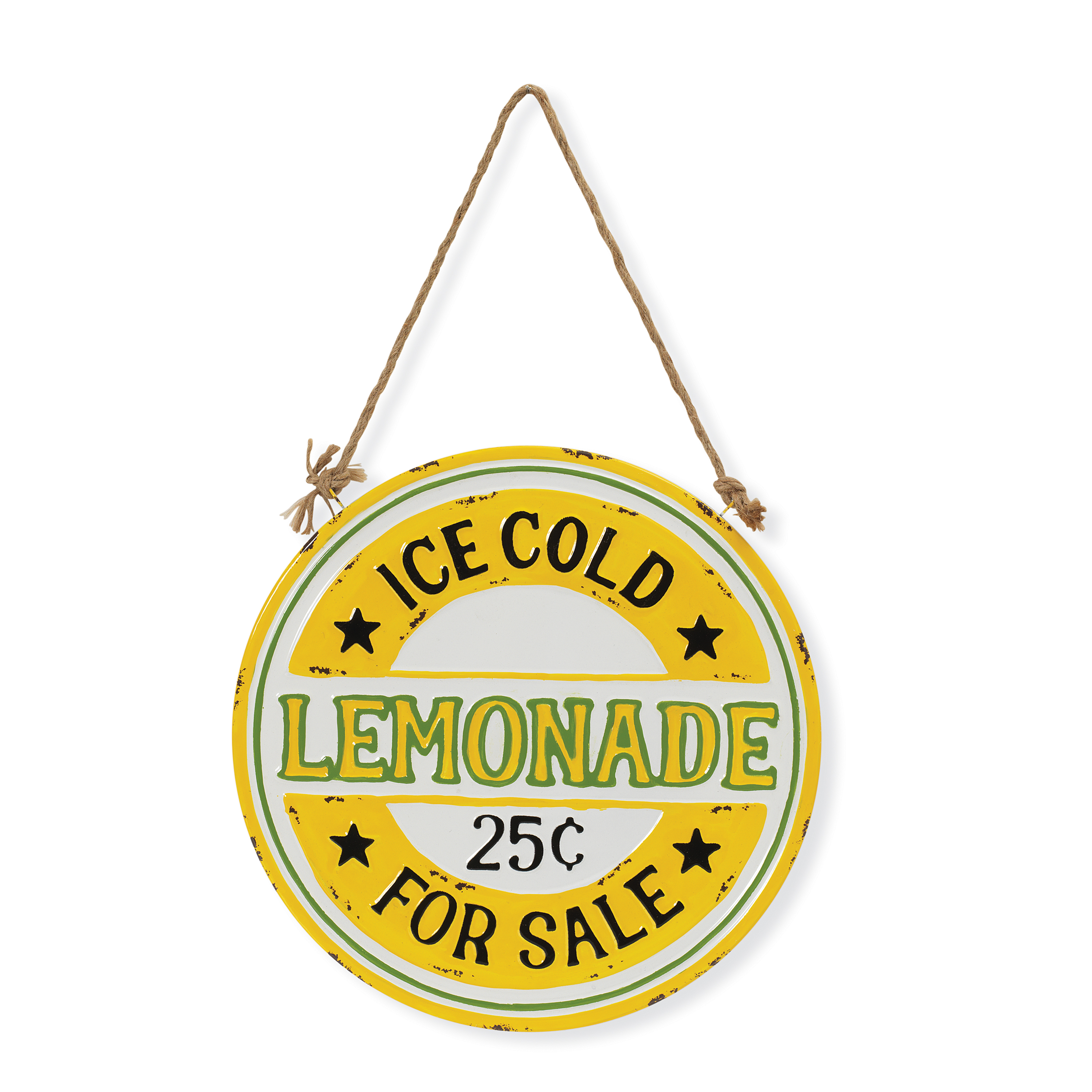 Illuminated Garden: Metal Sign Ice Cold Lemonade For Sale - 12 Inch ...